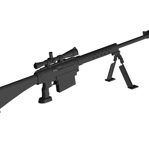 OBJ file M16 Sniper Rifle 🔫 ・3D print object to download・Cults
