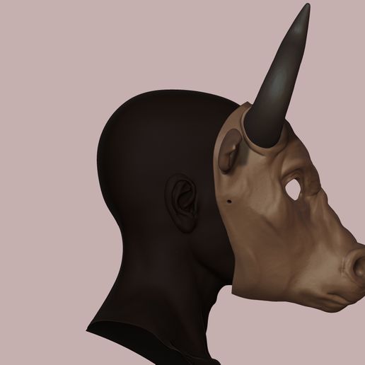 minotaur mask template