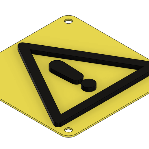 caution png 3d