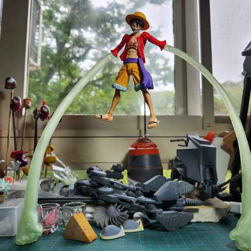 🦸 Luffy Sh Figuarts extra arms and legs・ STL File for 3D printing・Cults