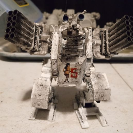 3D printed Dust War - Axis Rocket Pod • made with Elegoo Mars 2 Pro ...