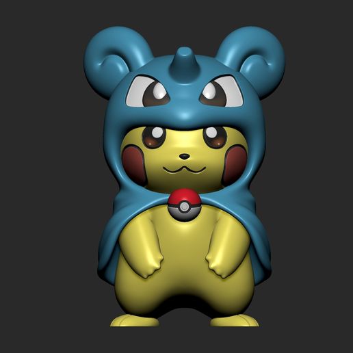🐉 Pokemon - Pikachu Lapras Cosplay・Free STL File for ・Cults