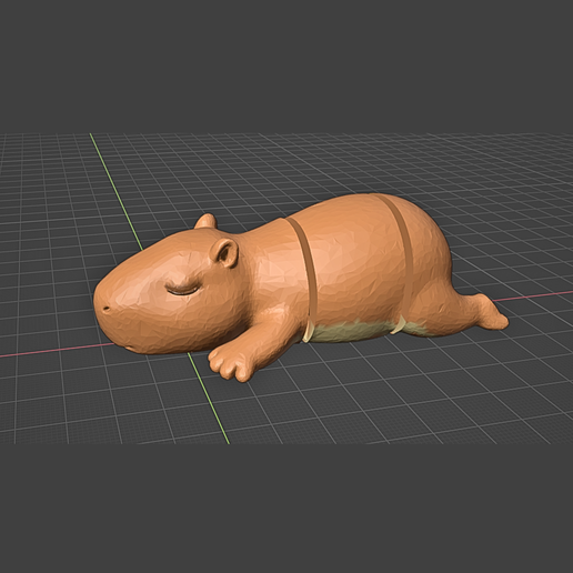 🧸 Articulated Capybara・Free STL File for 3D printing・Cults