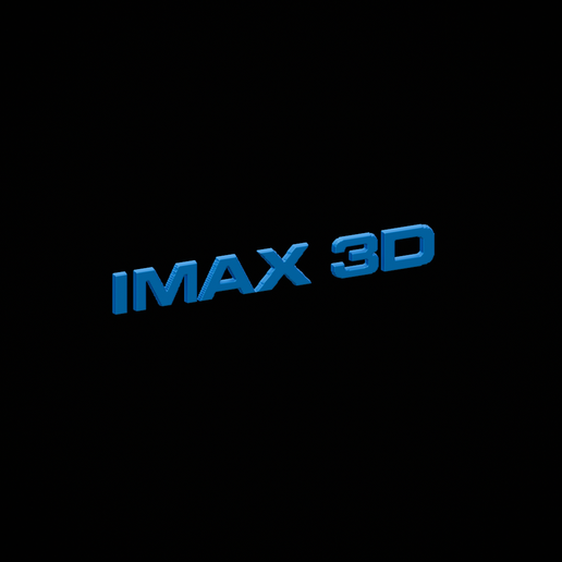 🎨 IMAX LOGO・ OBJ File for 3D printing・Cults
