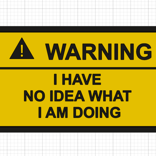 STL file funny warning signs for friends ⚠️ ・3D printer design to ...