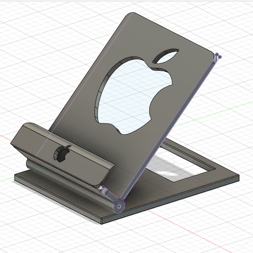 🍎 Apple Iphone mobile phone holder・ STL File for ・Cults