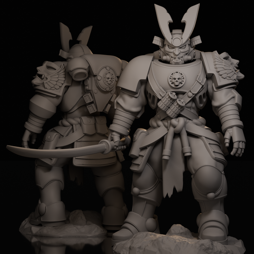 🔨 Primaris Marine War hammer 42k・ STL File for 3D printing・Cults
