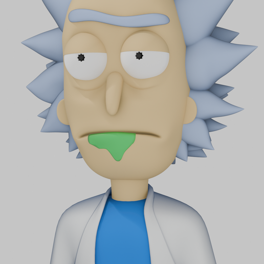 👾 Rick and Morty - Rick Sanchez・Free STL File for 3D printing・Cults