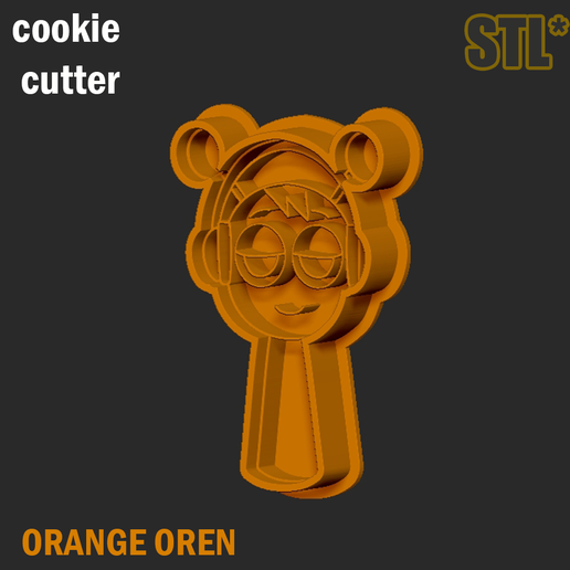 STL file Sprunki Cookie cutter Orange Oren STL 3D Model Character 🍪 ・3D ...