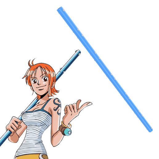 STL file Nami’s Clima-Tact Weather Weapon Stick (First Version) 🔫 ...