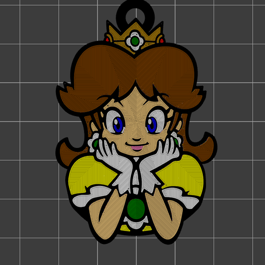 🗝️ KEYCHAIN PRINCESS DAISY SUPERMARIO - CHAVEIRO PRINCESS DAISY ...