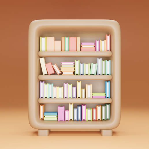 📚 Book Case・ STL File for ・Cults