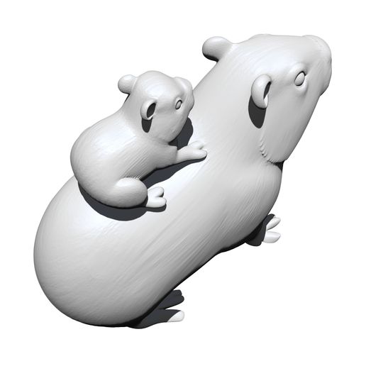 🍎 Capybara・ STL File for 3D printing・Cults