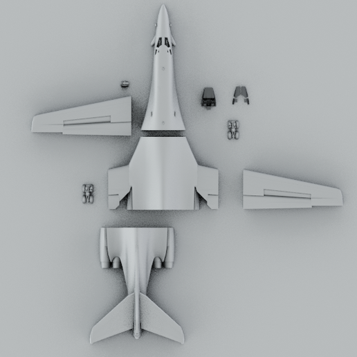 ️ Rockwell Boeing B-1 Lancer B-1B aircraft・ STL File for 3D printing・Cults
