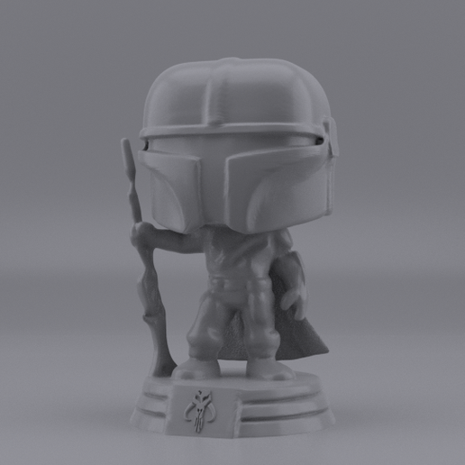 Free STL file Mandalorian Chibi ・3D printer design to download・Cults