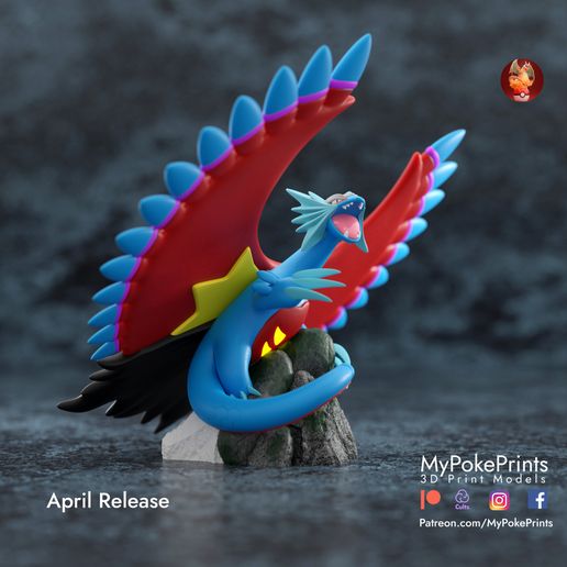 🌙 Roaring Moon - presupported Paradox figure・ 3D File for ・Cults
