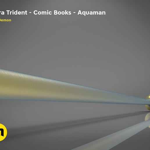 🔱 Mera's Trident from the Aquaman comic books・ STL File for ・Cults