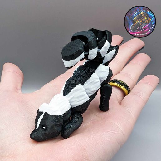 👶 Baby Flexi Critter Set 1 (Skunk, Otter, Ferret)・ 3D File for 3D ...