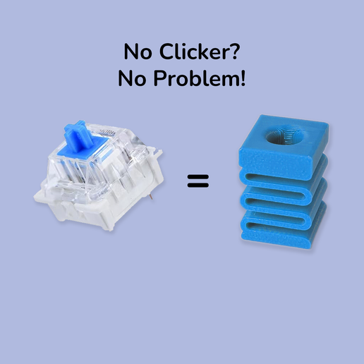 Dummy Clicker 💥 (Silent - Not Clicky!)・Free STL File for 3D printing・Cults