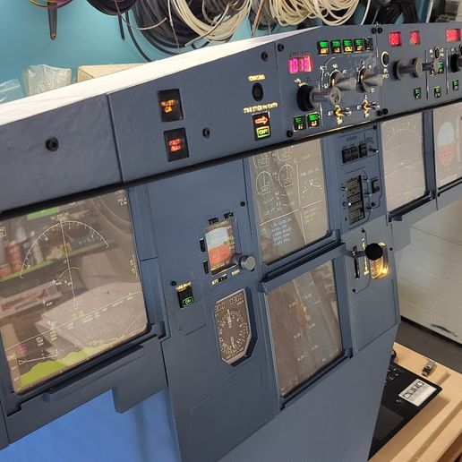 3D print A320 MIP Main Instrument Panel・Cults
