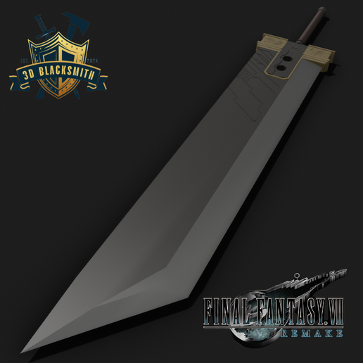 STL file Final Fantasy VII Buster Sword Prop ( 1/1 Scale ) 🗡️ ・3D ...