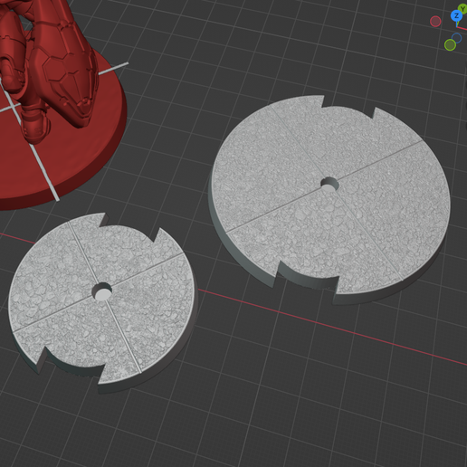 "Legion Style" Bases STL Set・ 3D File for 3D printing・Cults