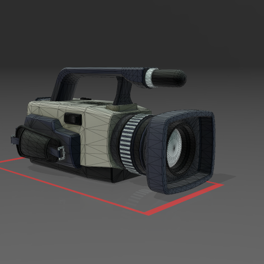 📷 Professional Video Camera - Ultra-Detailed 3D Model (Monobloc STL ...
