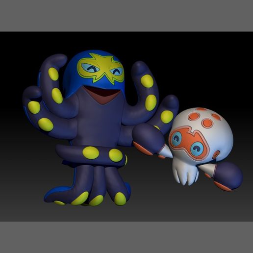 🐉 Pokemon Clobbopus Grapploct・ STL File for 3D printing・Cults