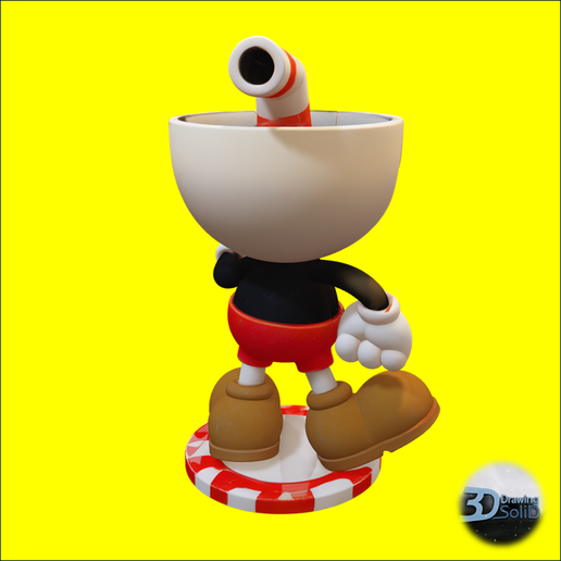 🗿 Cuphead Decor・ STL File for 3D printing・Cults