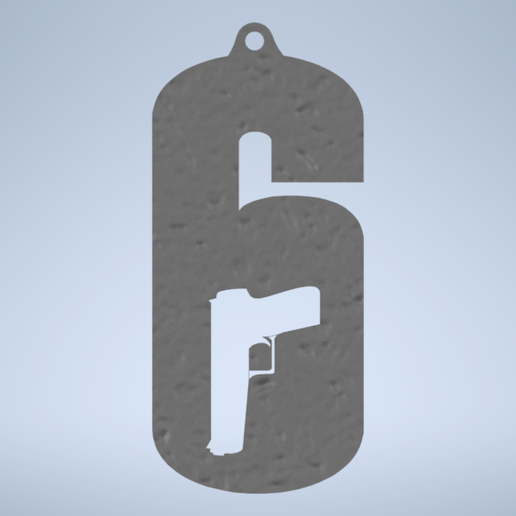 STL file Rainbow Six Siege Charm Keychain R6S Logo Emblem 🌈 (OBJ and ...
