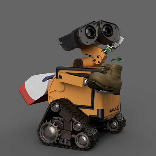 🛰 WALL-E - DETAILED REPLICA MODEL・ STL File for 3D printing・Cults