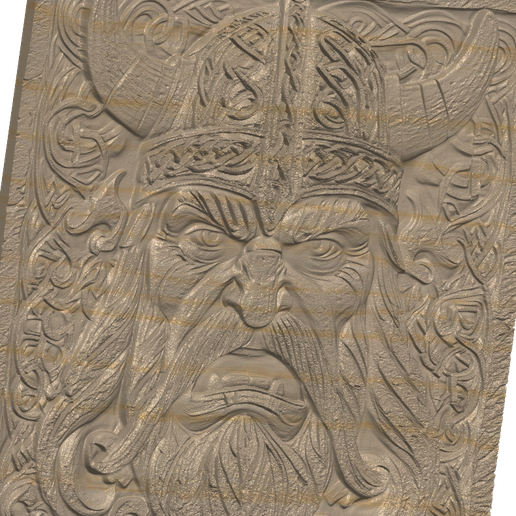 👾 Viking・ STL File for 3D printing and CNC machining - Laser cutting・Cults