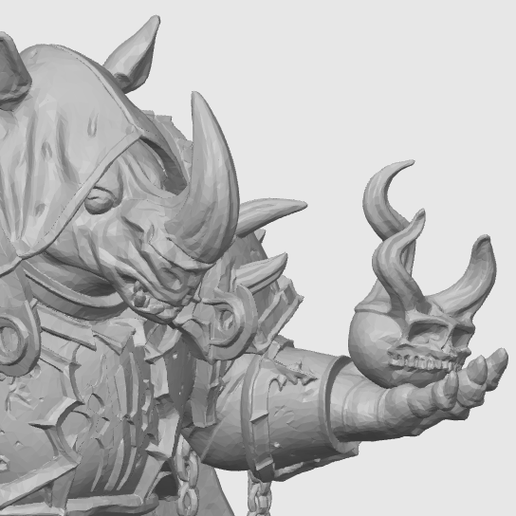 🦏 Rhino Warlock - Armored Rhino-Kin Sorcerer - Dark Fantasy Boss ...