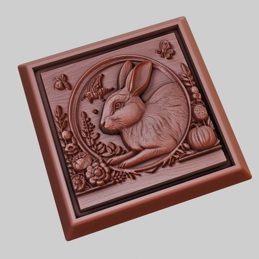 🐇 Rabbit Animal 3D Model for CNC Router Laser & 3D Printer・ 3D File for ...