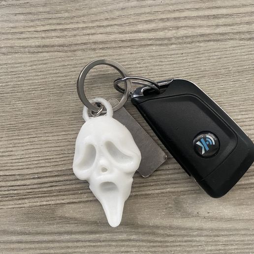 🎬 Scream (scary movie) Ghostface mask keychain・Free STL File for 3D ...