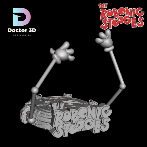 👾 Nutty Robots-Curly -diorama・ 3D File for 3D printing・Cults