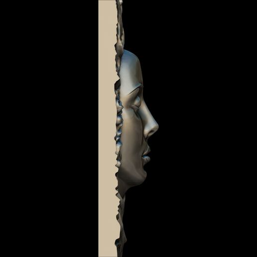👩 Mystic Woman Relief STL file for 3d printing or CNC・ STL File for 3D ...