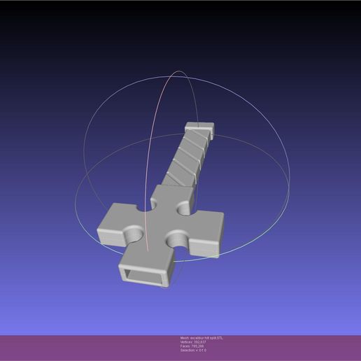 🔥 Fire Force Excalibur Hilt・ STL File for 3D printing・Cults