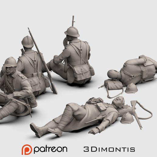 🫡 French soldier ww2 3D print model・ STL File for 3D printing・Cults