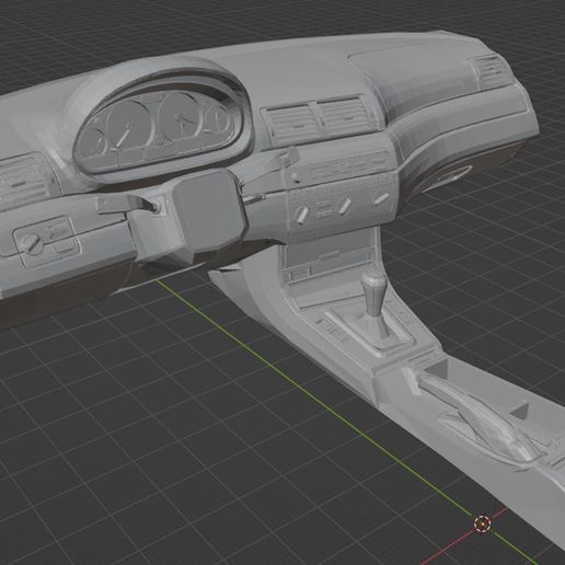 🚗 E46 Dashboard and Centre console LHD・ STL File for 3D printing・Cults