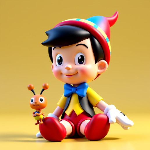 🧒 Pinocchio child・ 3MF File for 3D printing・Cults