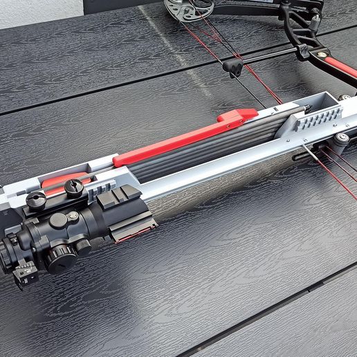 🏹 SIL hybrid - Pump-Action Repeating Bow・ 3D File for ・Cults