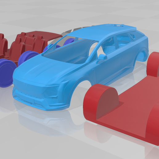 🚗 Cadillac Optiq - Separate Parts STL Model・ 3D File for 3D printing・Cults