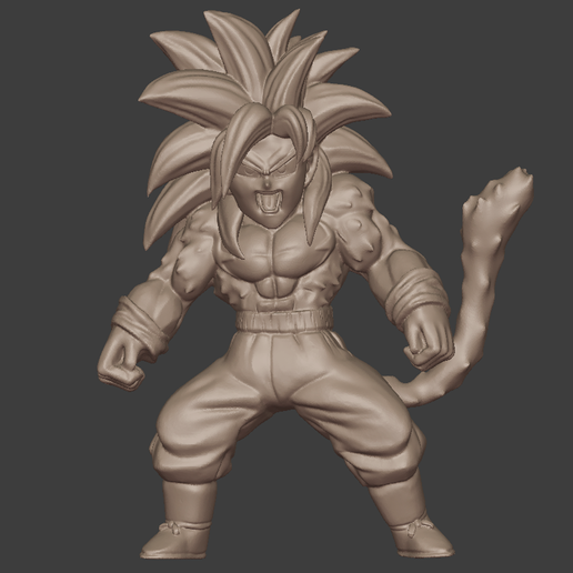 👾 Goku ssj4 Daima・ STL File for 3D printing・Cults