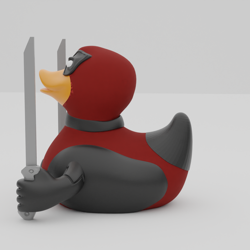 🦆 deadpool duck - rubber duck・ STL File for 3D printing・Cults
