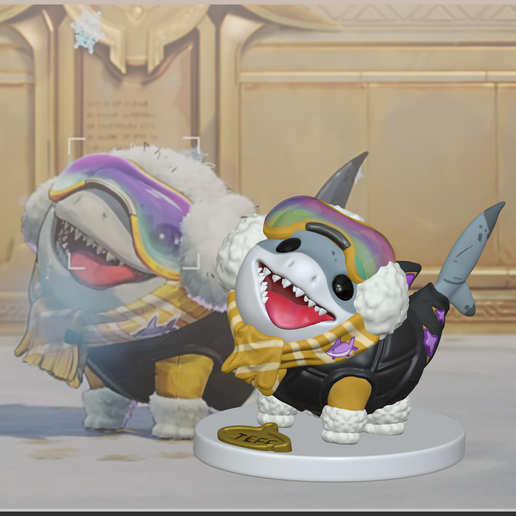 STL file Jeff the Land Shark - Cuddly Fuzzlefin Winter Skin | Marvel ...