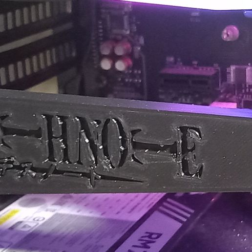 3D printed support gpu death note・Cults