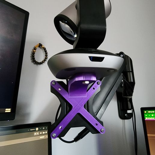 📷 Logitech PTZ Pro 2 Camera - 100mm \ 75mm Vesa Mounting Adapter・ STL ...