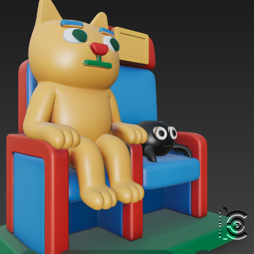 🐱 Cat on a Plane (with Spider) - 3D Model for Printing・Free STL File ...