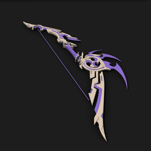 STL file Genshin Impact Thundering Pulse Bow Prop ( 1/1 Scale ) 🏹 ...